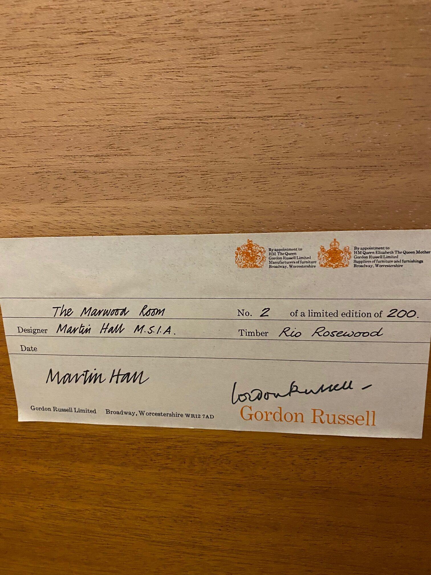 1970's Limited Edition Vintage Gordon Russell Dining Table For Sale at 1stDibs