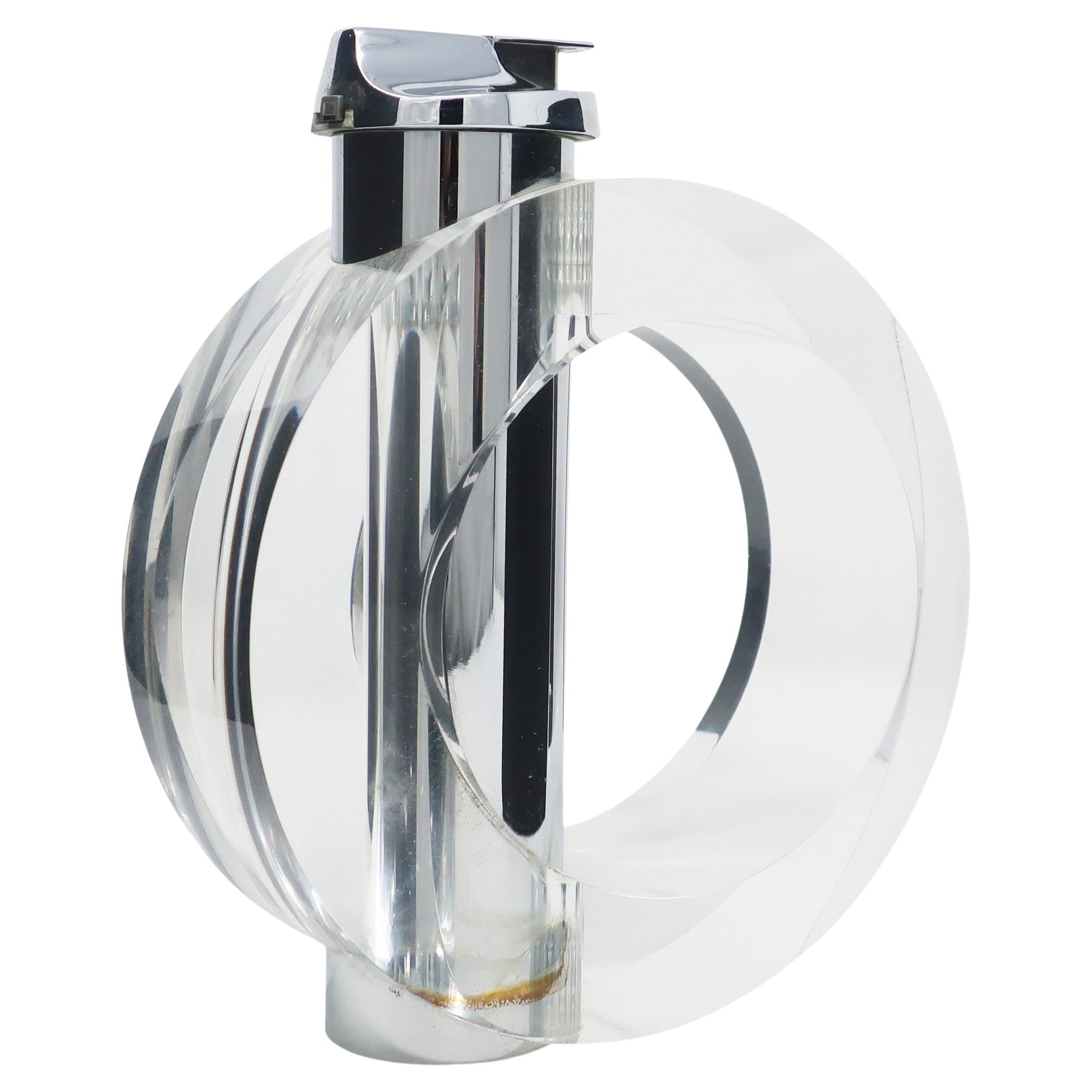 1970s Floating Light Bulb in Lucite Sculpture by Pierre Giraudon For ...