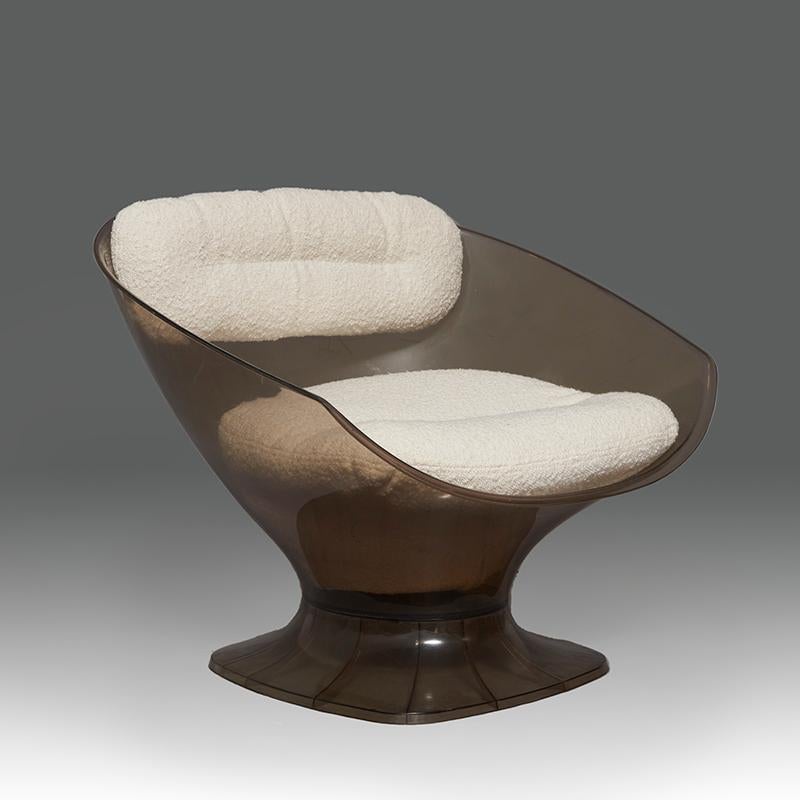 1970’s ‘’Lucite Pod’’ Lounge Chair by Raphael Raffel at 1stDibs