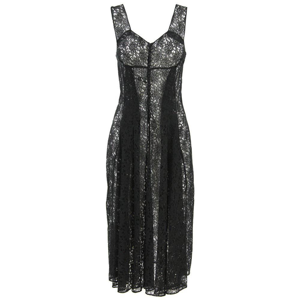 1970s Made in Italy Cotton Embroidered Dress at 1stDibs