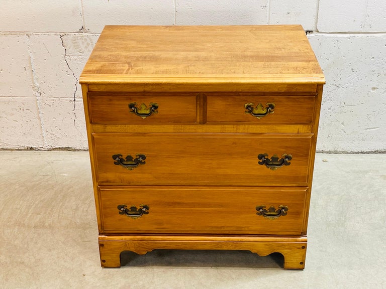 1970s Maple Wood Small Dresser For Sale at 1stDibs