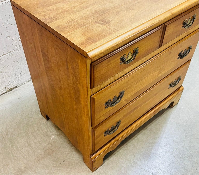 1970s Maple Wood Small Dresser For Sale at 1stDibs