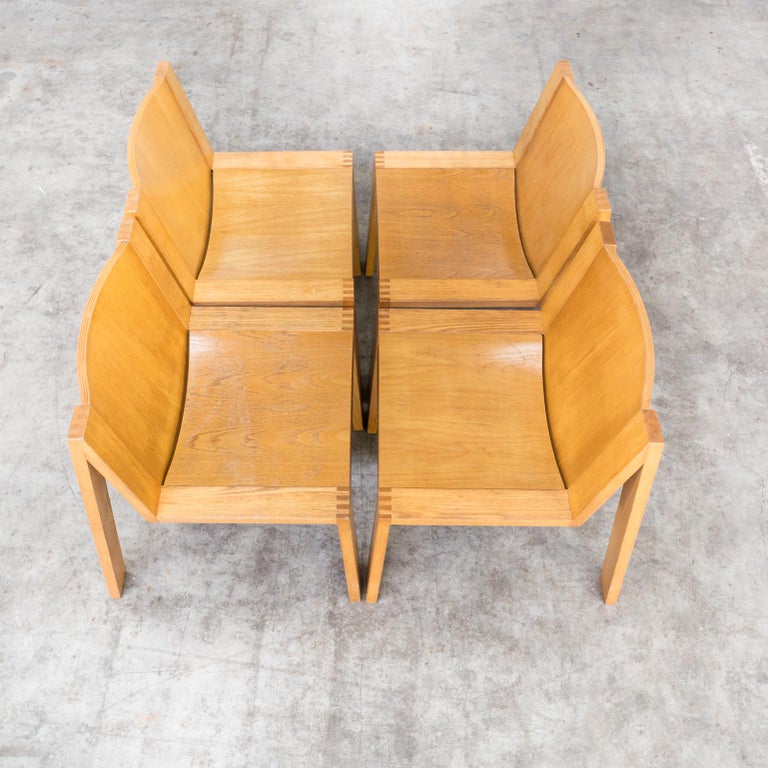 1970s Mazairac and Boonzaaijer SE15 Chair for Pastoe Set or Four For ...
