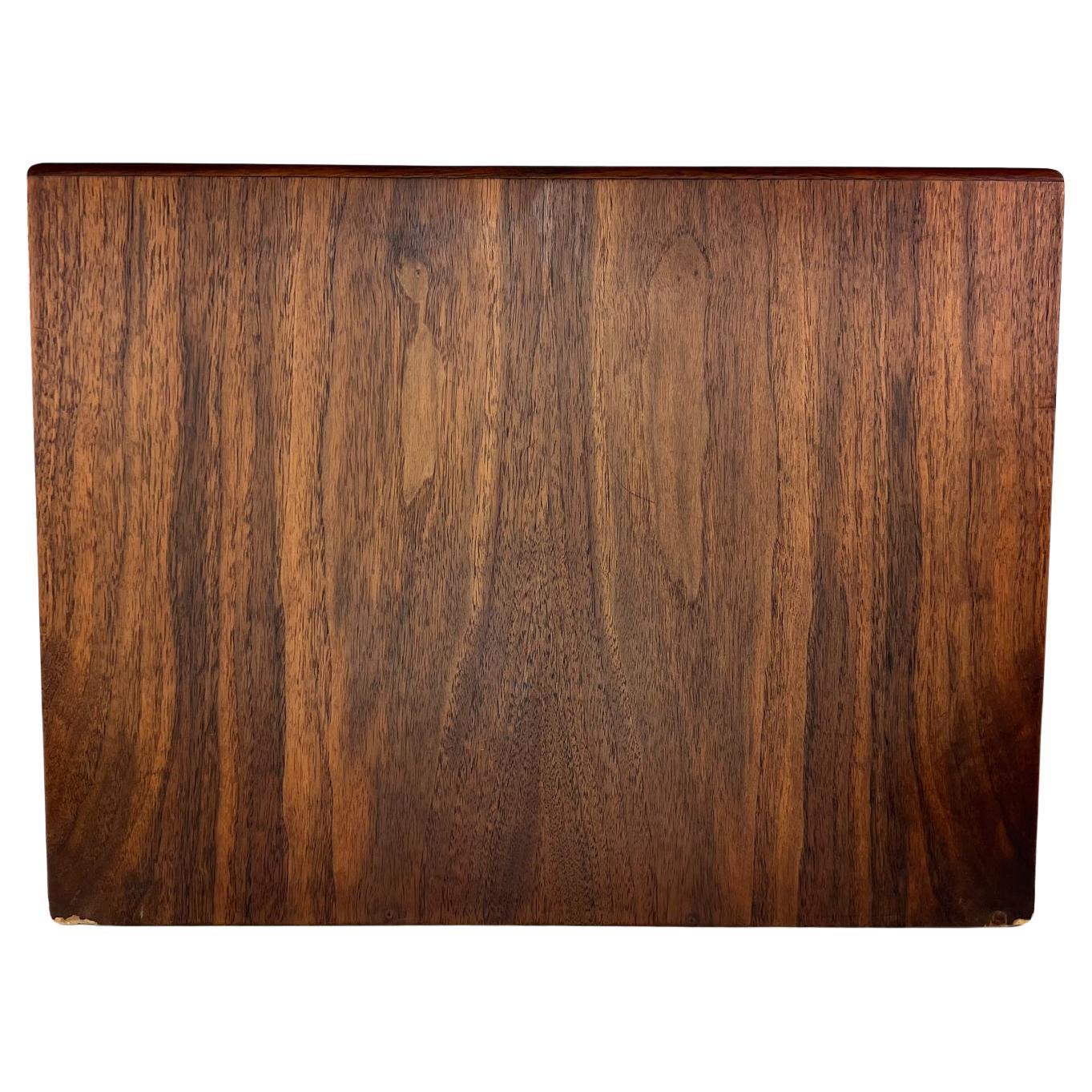 Sleek Modern Office Desk Inbox Outbox Paper Organizer Tray Walnut Wood ...