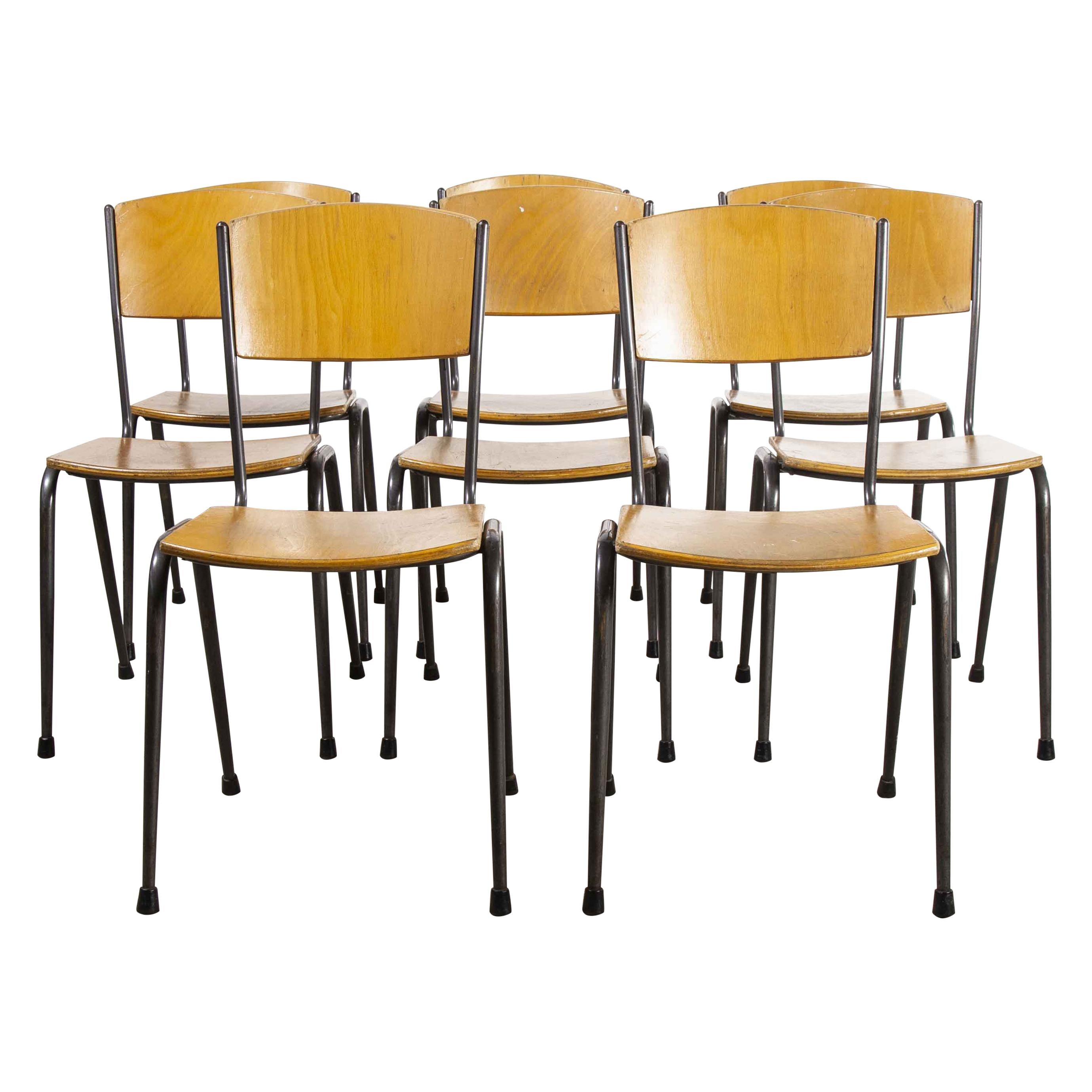 Set of Casala Flototto Industrial Stacking School Chairs at 1stDibs