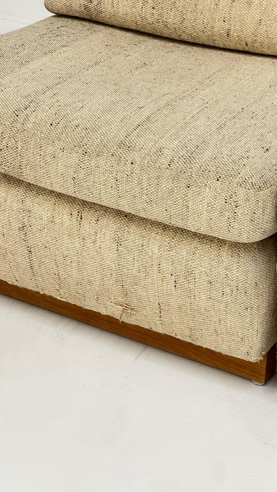 1970s Mid-Century Beige Modular Plinth Sofa at 1stDibs