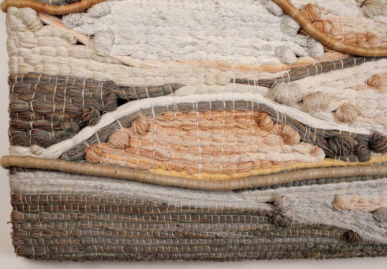 Modernist Fiber Art / Wall Textile 1970s Mid century California at 1stDibs