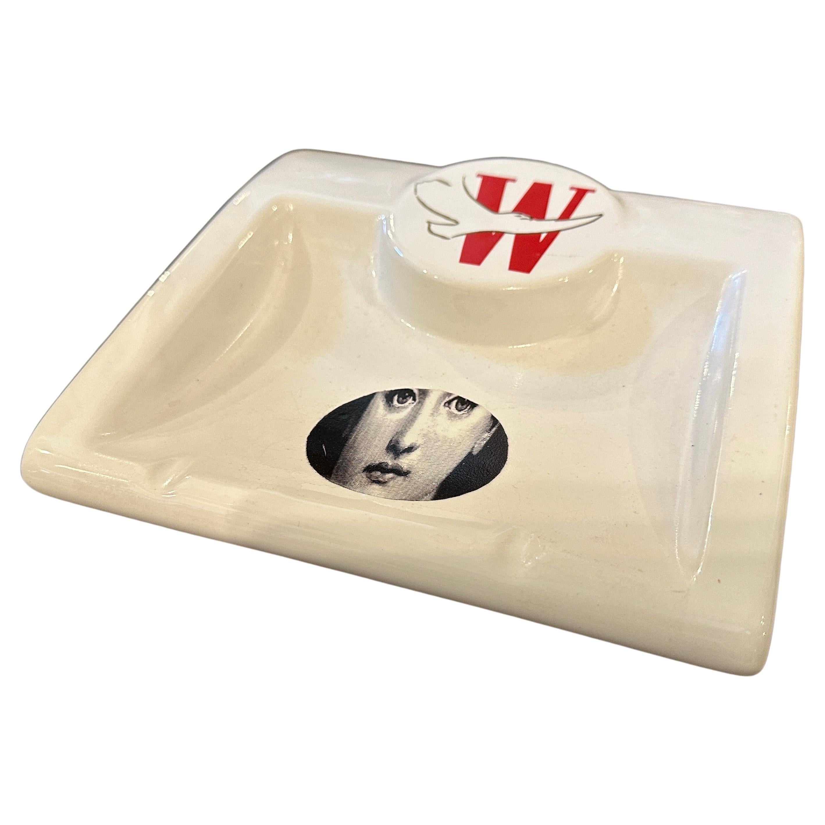 1970s Iconic Modernist White Ceramic Ashtray by Mangiarotti for F.lli ...