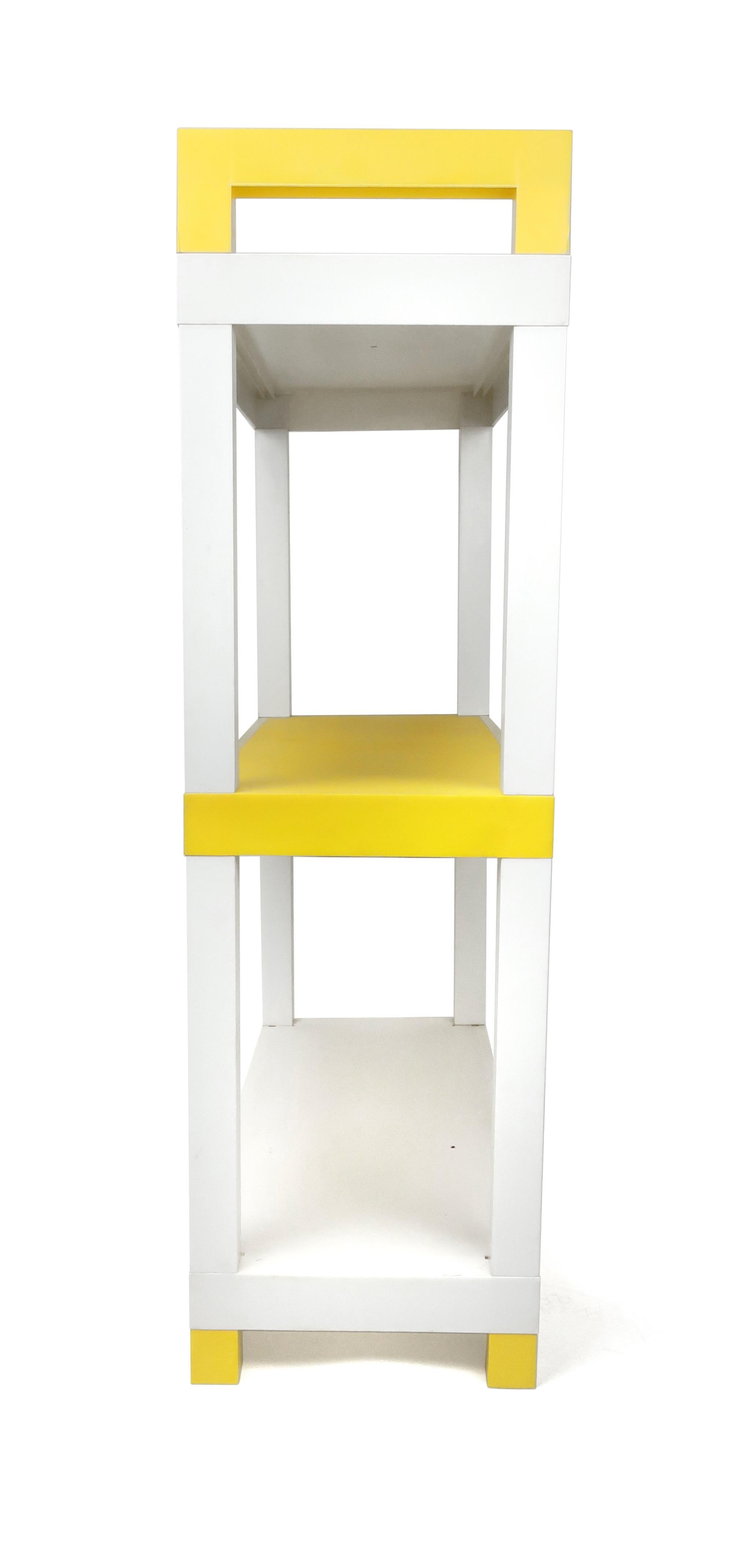 1970s Mid-Century Modern Yellow and White Plastic Shelving For Sale at ...