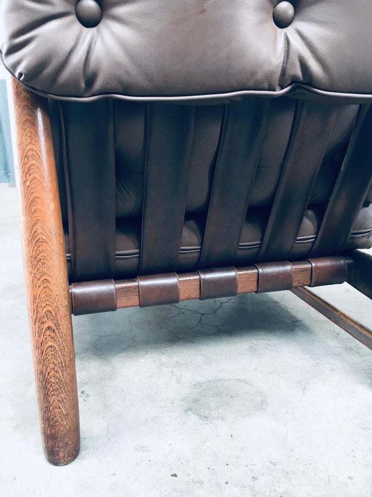 1970's Mid-Century Modern Brazilian Design Leather Lounge Chair For ...