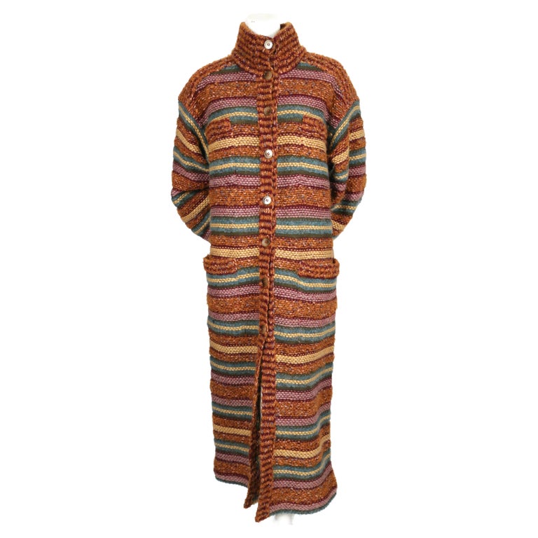 1970's MISSONI long jumper coat For Sale at 1stDibs