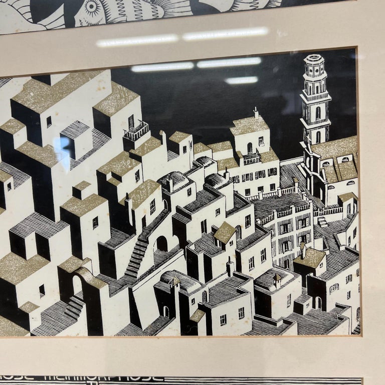 1970s Modern Art Print Metamorphose Graphic Art XI 39 M.C. Escher at ...