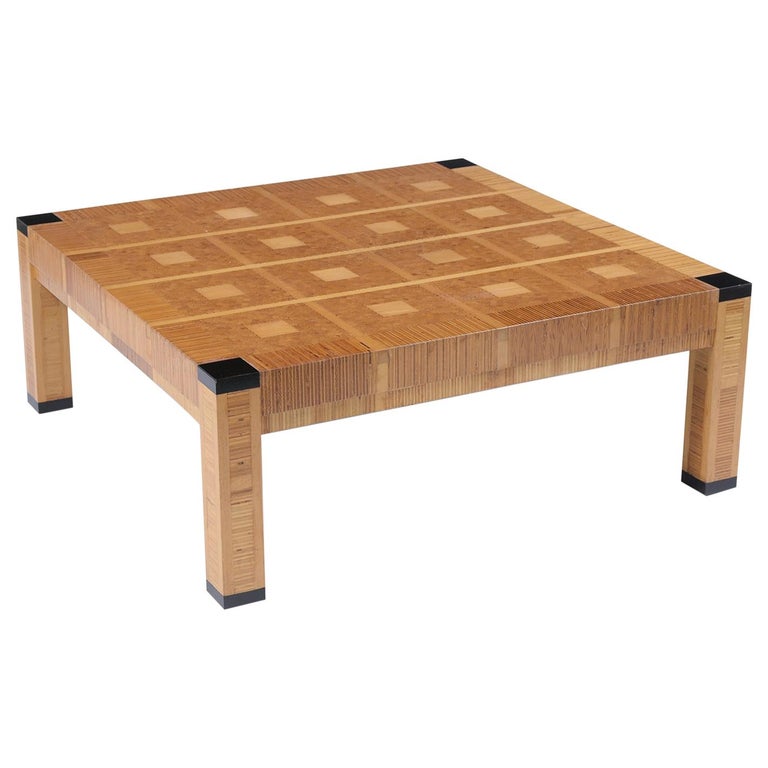 Mid Century Modern Maple Coffee Table at 1stDibs