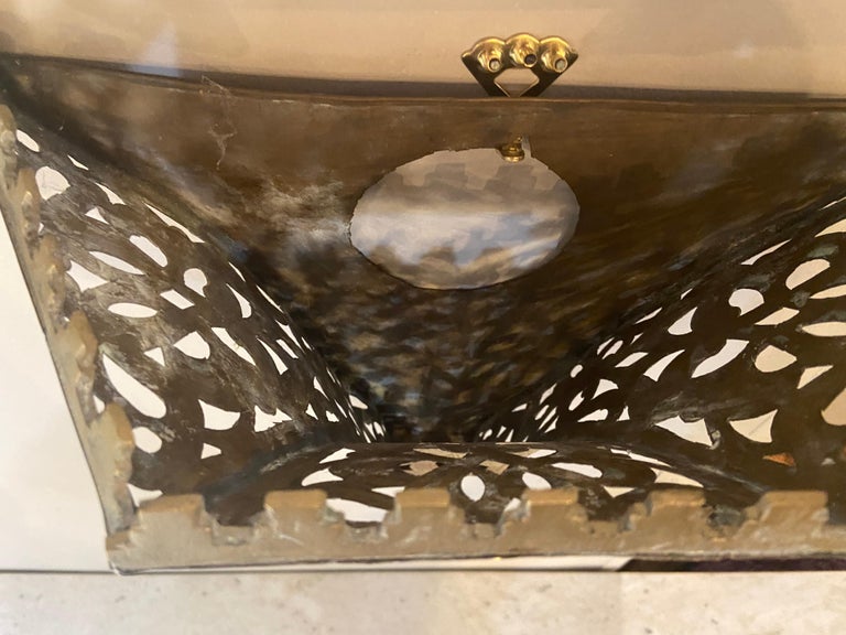 1970s Moroccan Brass Triangle Wall Sconce, a Pair at 1stDibs | triangle ...