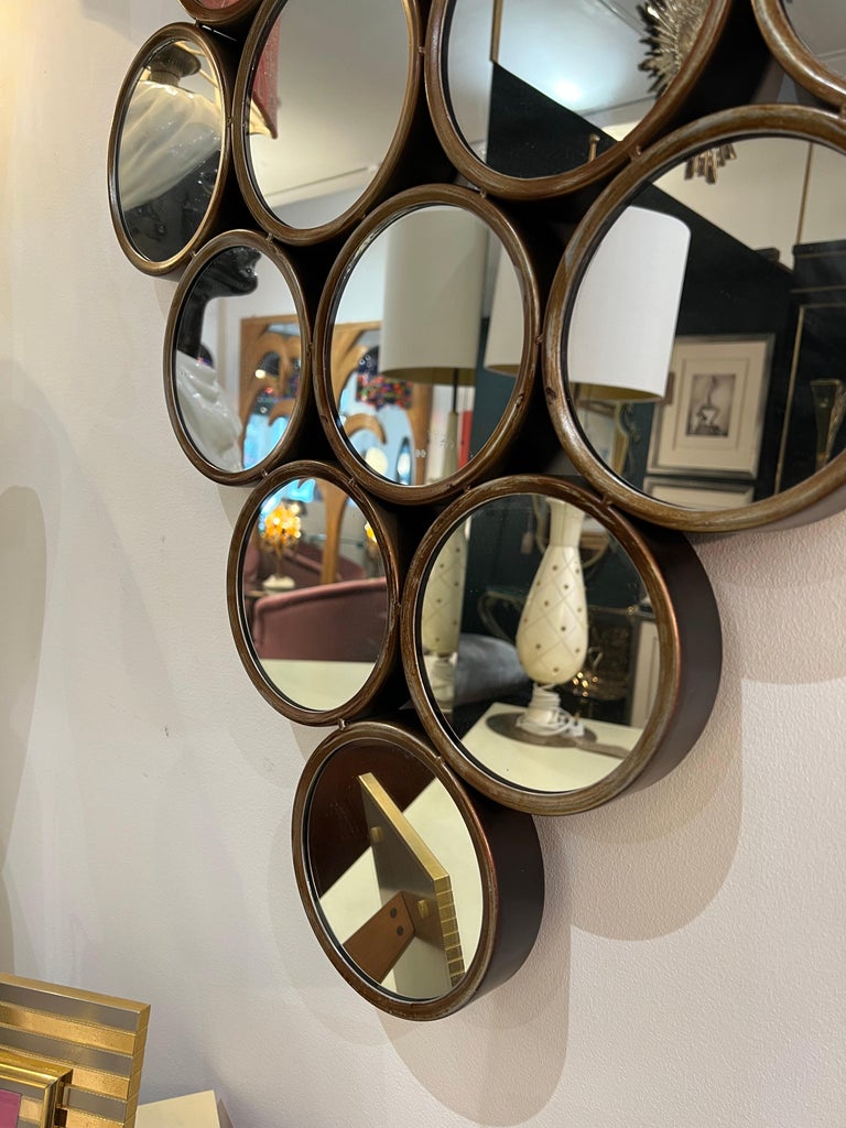 1970s Multi Circle Wall Mirror at 1stDibs