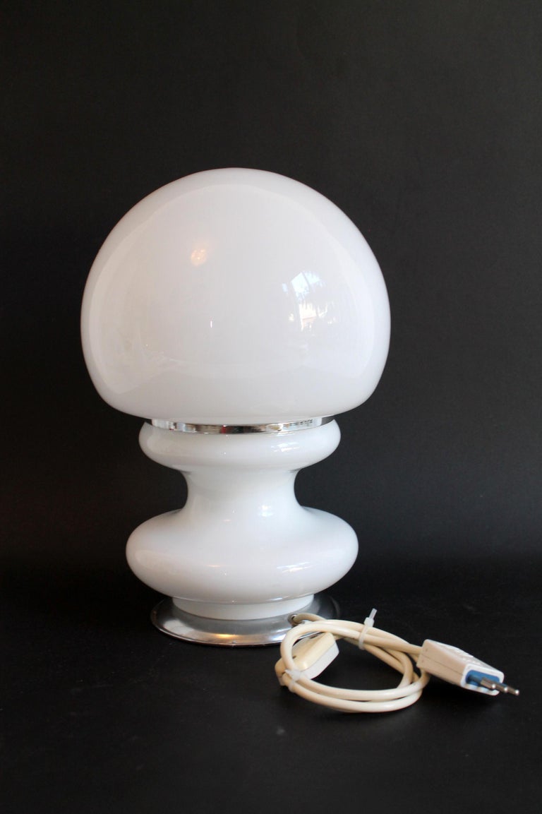 1970s Murano Glass Desk Table by Mazzega, (32Hx20 diameter . cms) Mint ...