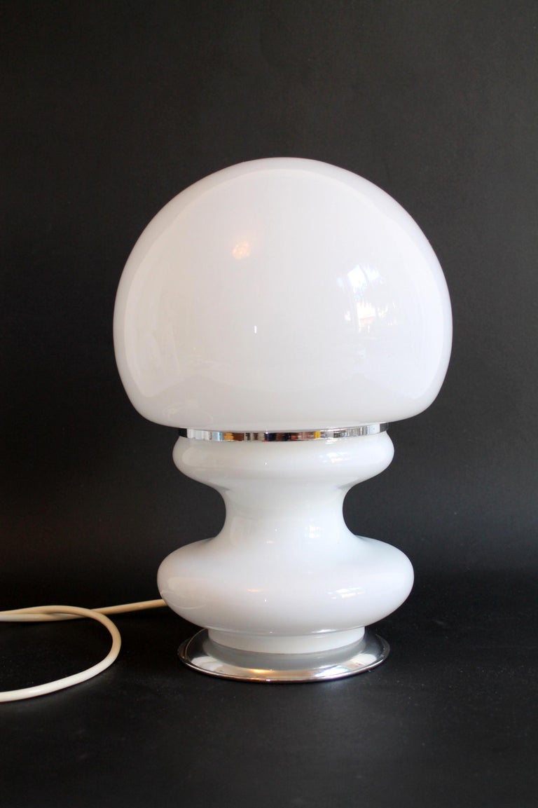 1970s Murano Glass Desk Table by Mazzega, (32Hx20 diameter . cms) Mint ...