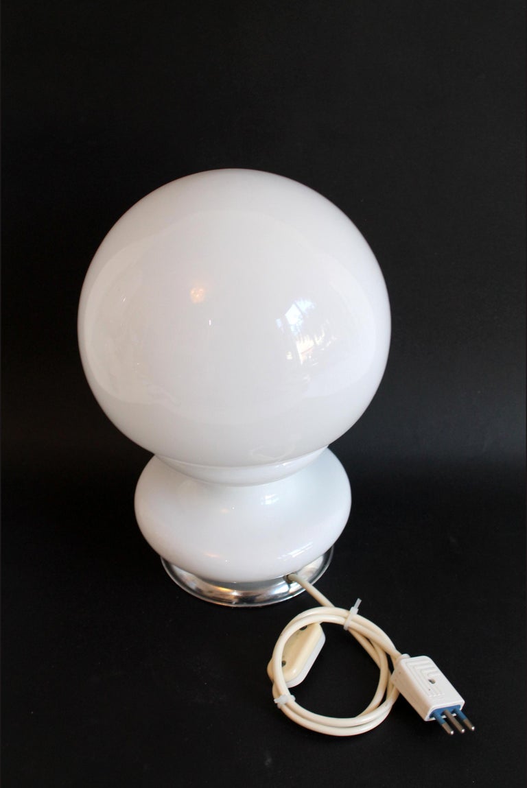 1970s Murano Glass Desk Table by Mazzega, (32Hx20 diameter . cms) Mint ...