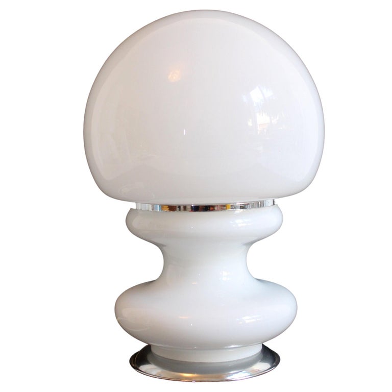 1970s Murano Glass Desk Table by Mazzega, (32Hx20 diameter . cms) Mint ...