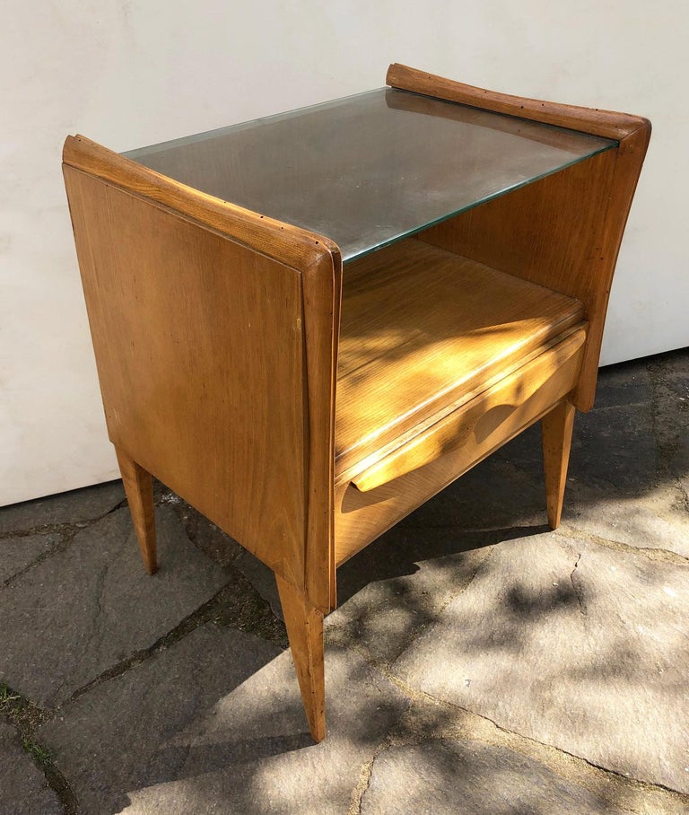 1970's Night Stands in Ash Honeycomb Natural Color Scandinavian Design ...