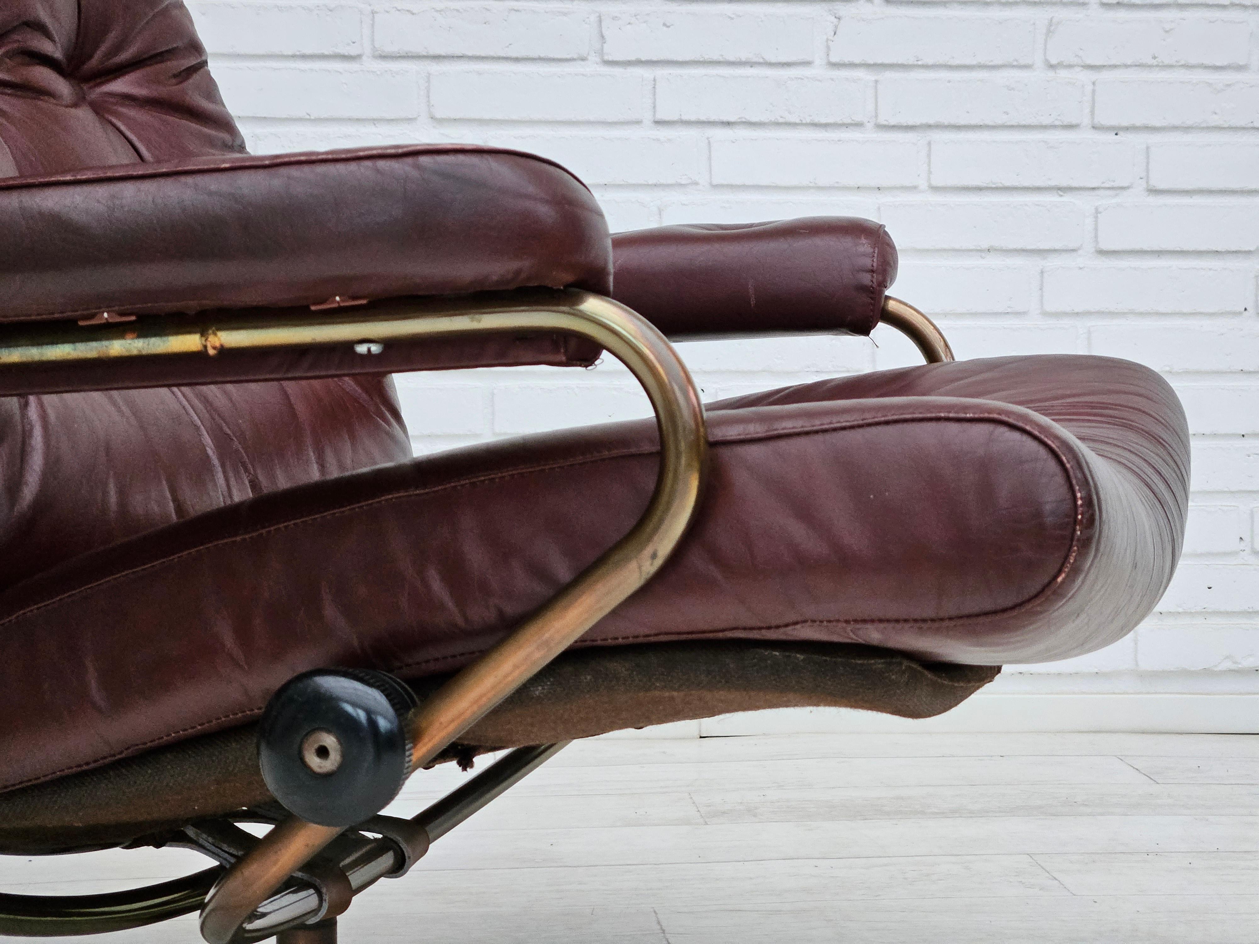 1970s, Norwegian relax swivel chair by Stressless, original very good ...