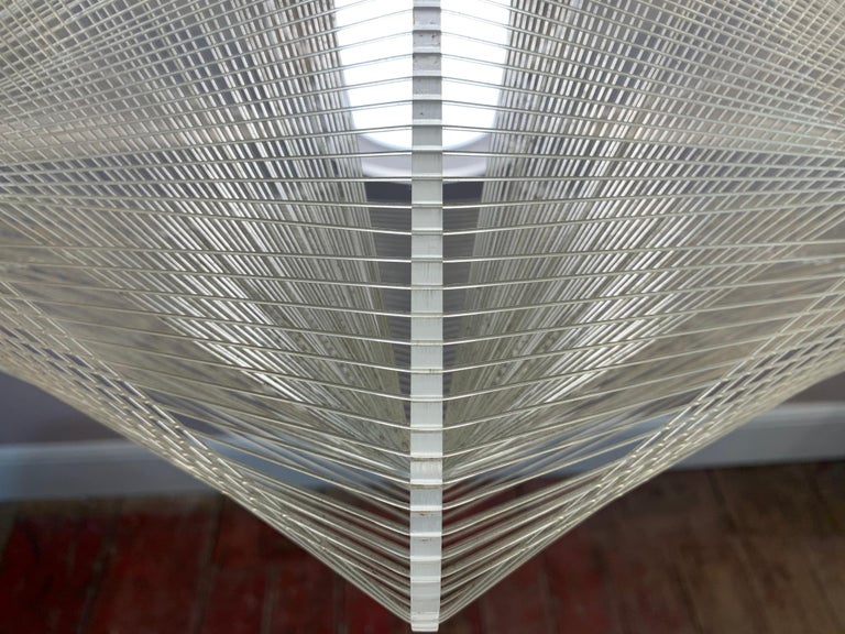 1970s Nylon and Perspex Ceiling Hanging Light Lamp by Paul Secon for ...