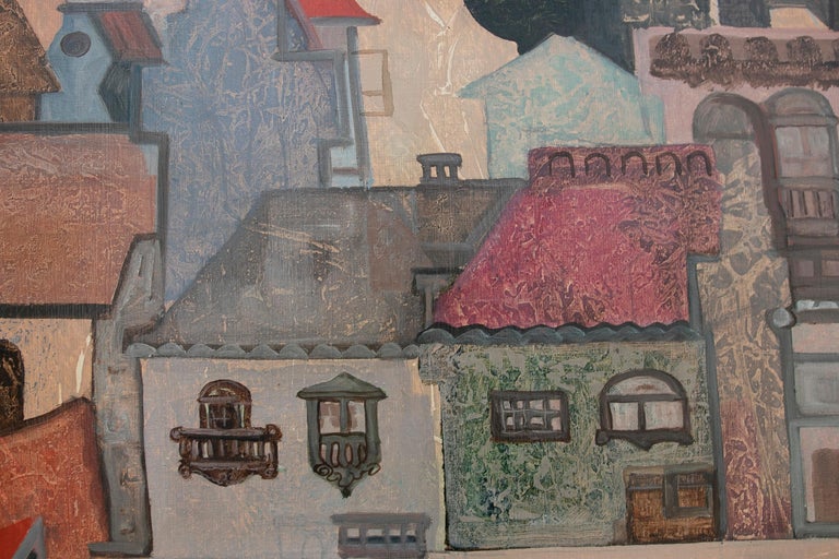 1970s Oil on Canvas Painting by the Artist Rafael Amezaga For Sale at ...