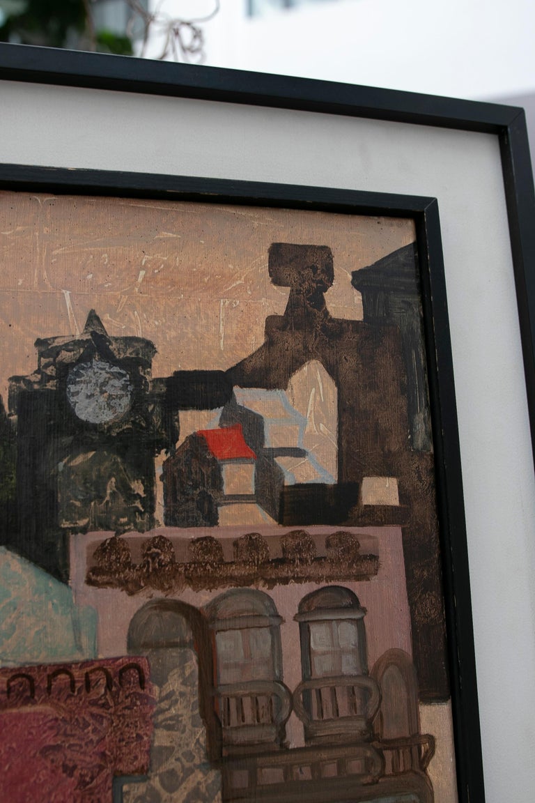 1970s Oil on Canvas Painting by the Artist Rafael Amezaga For Sale at ...