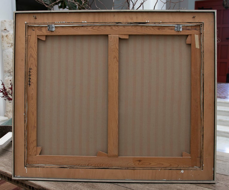 1970s Oil on Canvas Painting by the Artist Rafael Amezaga For Sale at ...