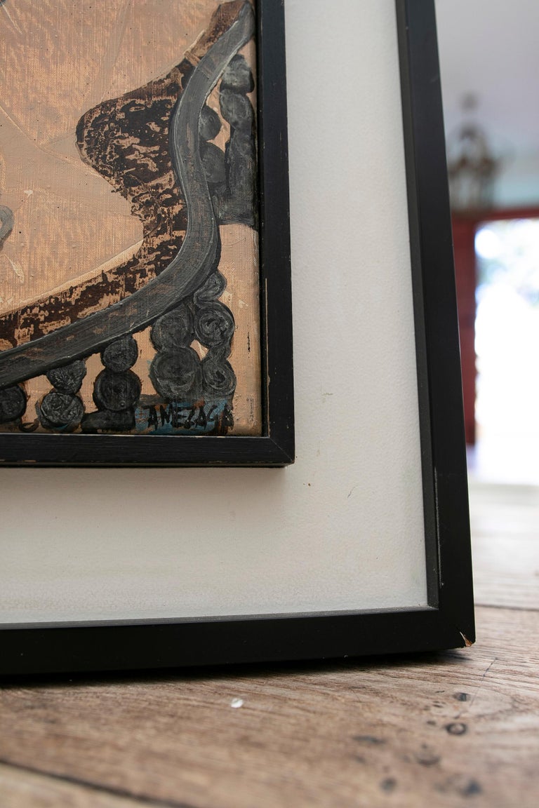 1970s Oil on Canvas Painting by the Artist Rafael Amezaga For Sale at ...