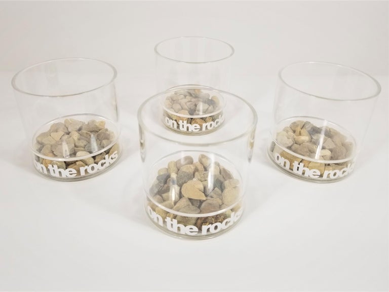 1970s "On The Rocks" Acrylic Glasses at 1stDibs | acrylic rocks glasses ...