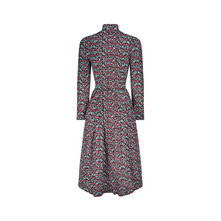 1970s Origin Liberty Carnation Print Dress at 1stDibs
