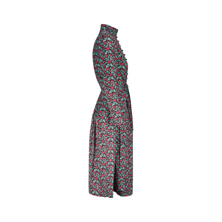 1970s Origin Liberty Carnation Print Dress at 1stDibs