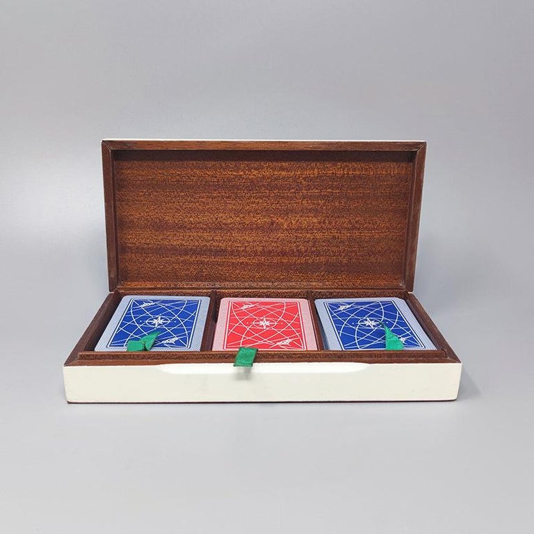 1970s Original Gorgeous Playing Cards Box by Piero Fornasetti For Sale ...
