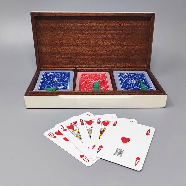 1970s Original Gorgeous Playing Cards Box by Piero Fornasetti For Sale ...