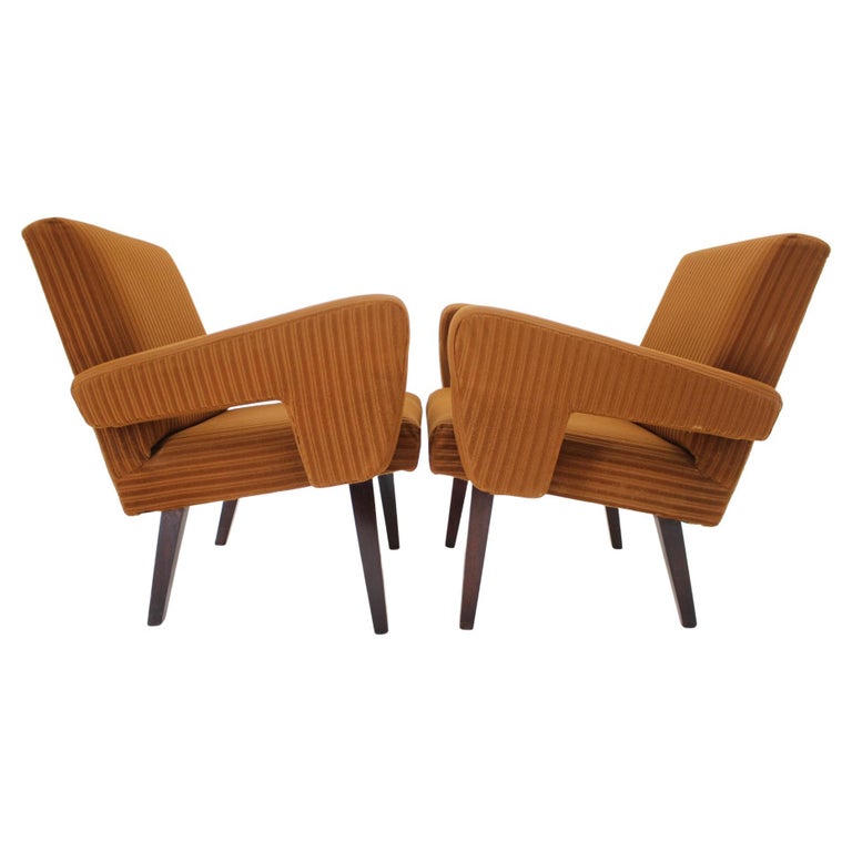 Sesselpaar aus den 1970er Jahren, Tschechoslowakei im Angebot bei 1stDibs Sesselpaar aus den 1970er Jahren, Tschechoslowakei im Angebot bei 1stDibs