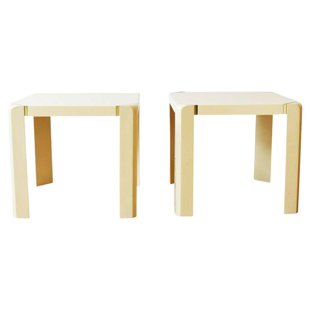 Lobed Le Verre Table - Cream Lacquer and Copper by Robert Kuo, Limited ...