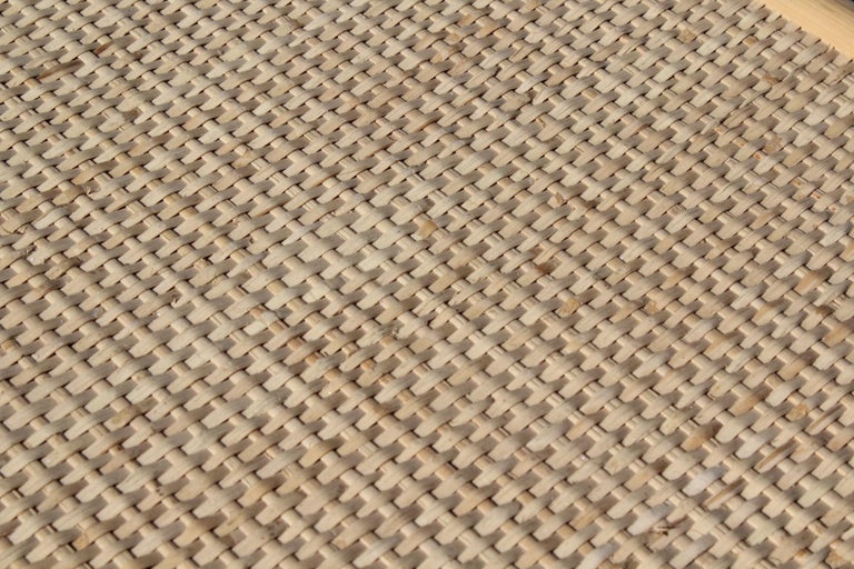 1970s Pair of Spanish Cane and Lazed Wicker Bedside Tables at 1stDibs