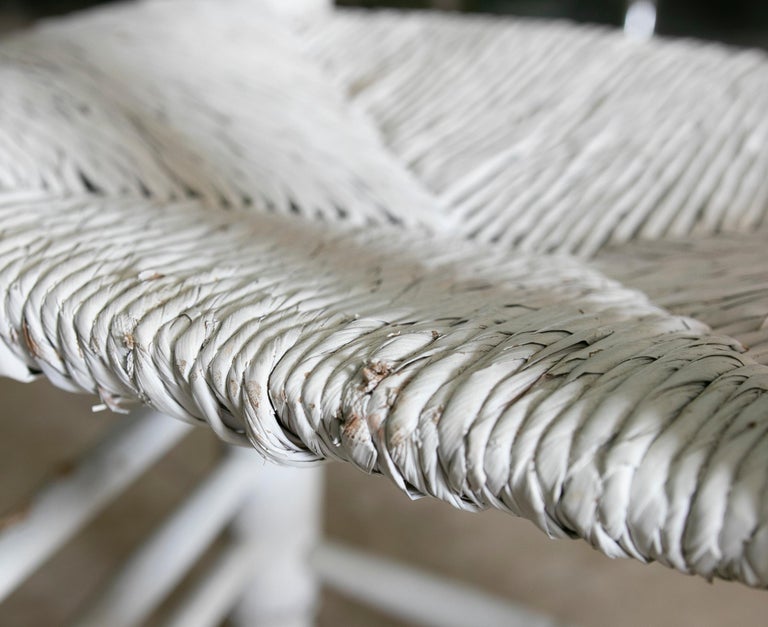 1970s Pair of White Chairs with Enea Seating For Sale at 1stDibs