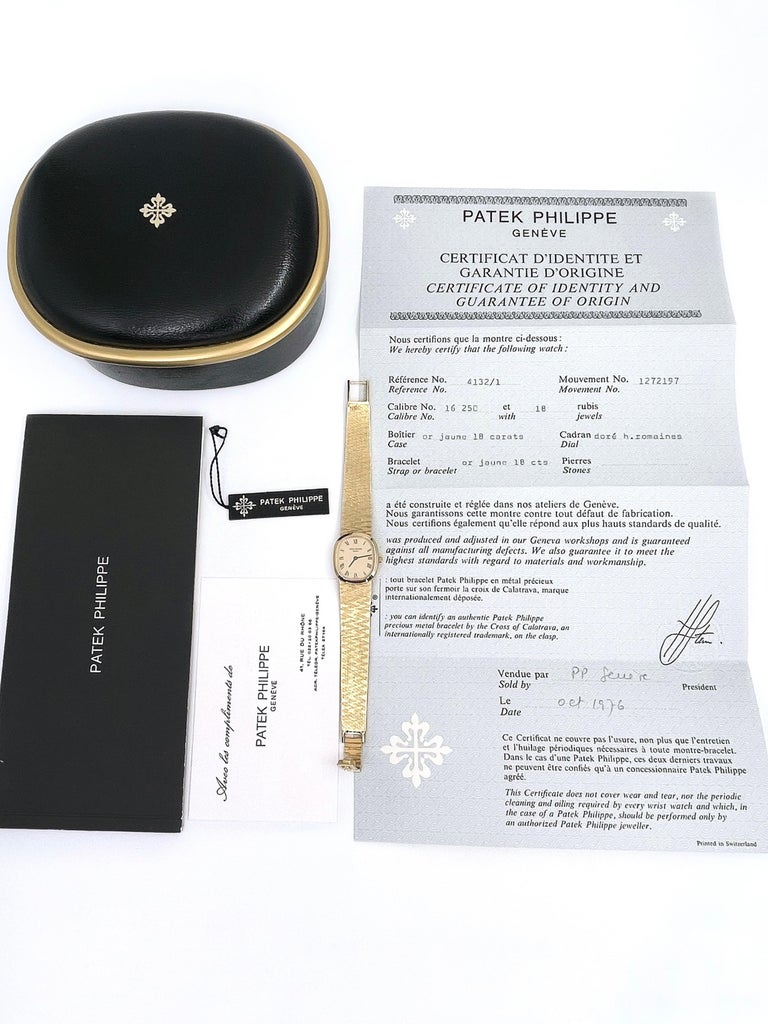 1970s Patek Philippe 18 Karat Yellow Gold Model 4132/1 Wrist Watch at ...