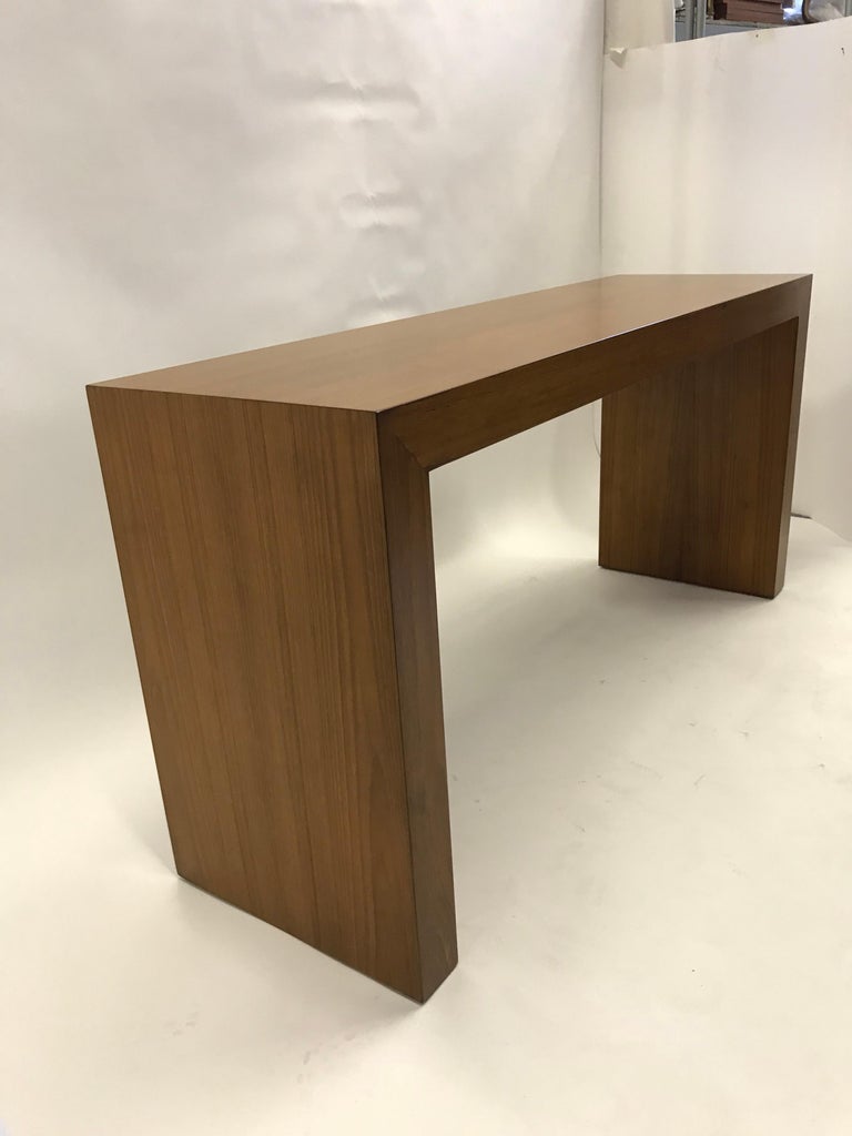 1970s Paul Mayen Teak Panel Console Table for Intrex Habitat at 1stDibs