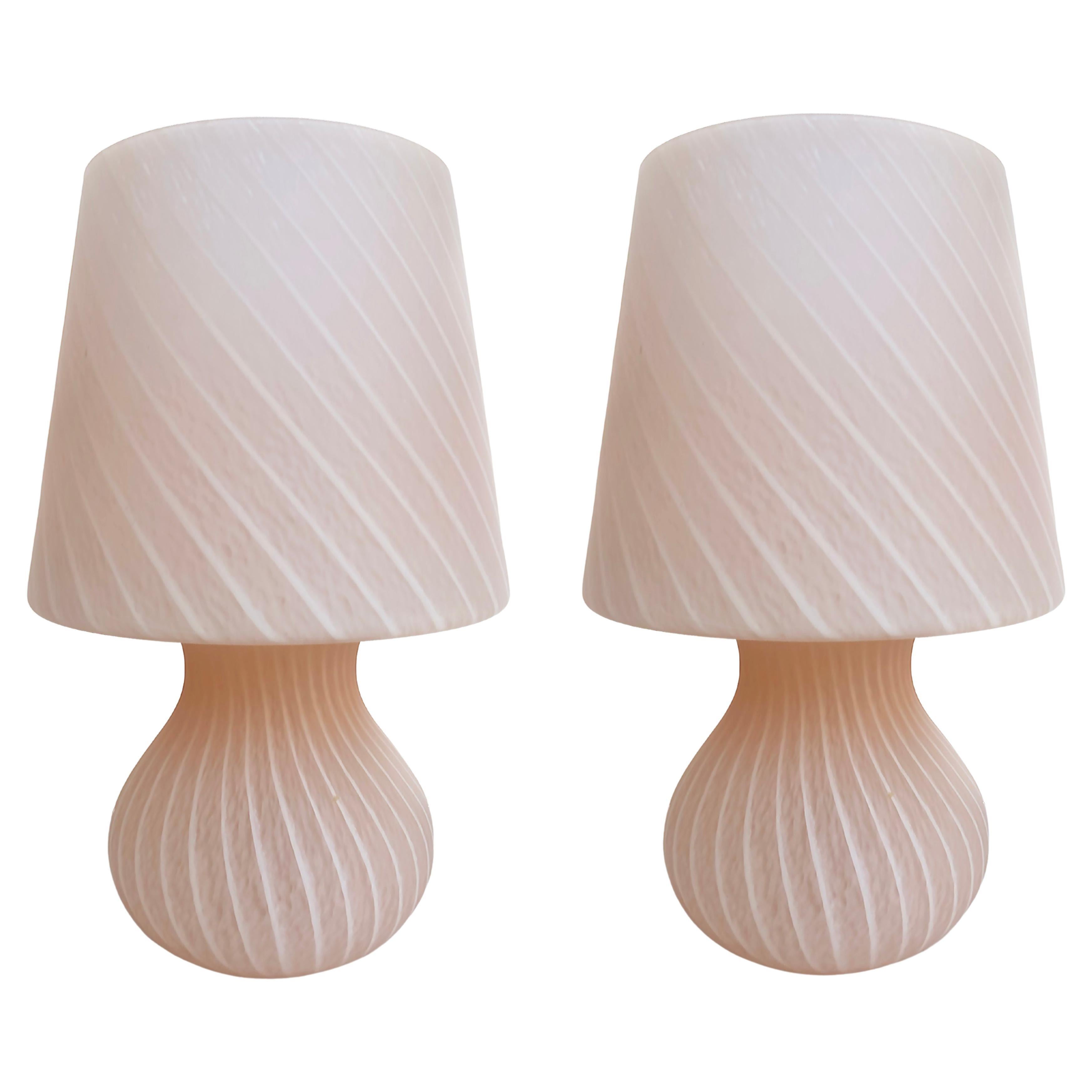 Peach Murano Glass Lamps For Sale at 1stDibs | peach lamps, murano ...