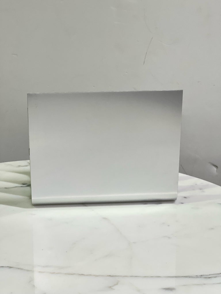 1970s Pierre Vandel Aluminum Magazine Rack For Sale at 1stDibs