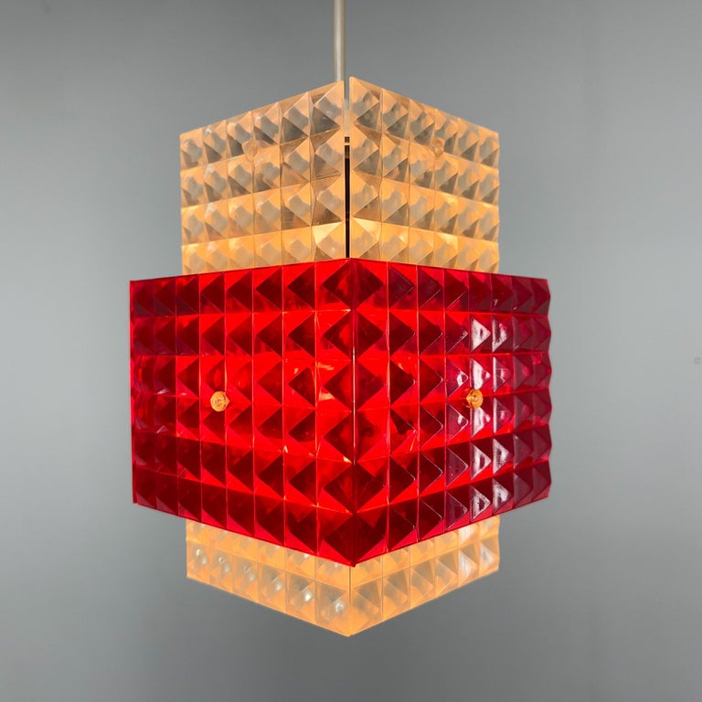 1970's Plastic Pendant Light, Germany For Sale at 1stDibs