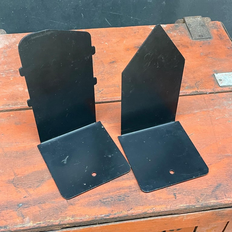 1970s Pop Art No.3 Pencil Bookends Graphic Design 2-D Silkscreen on ...