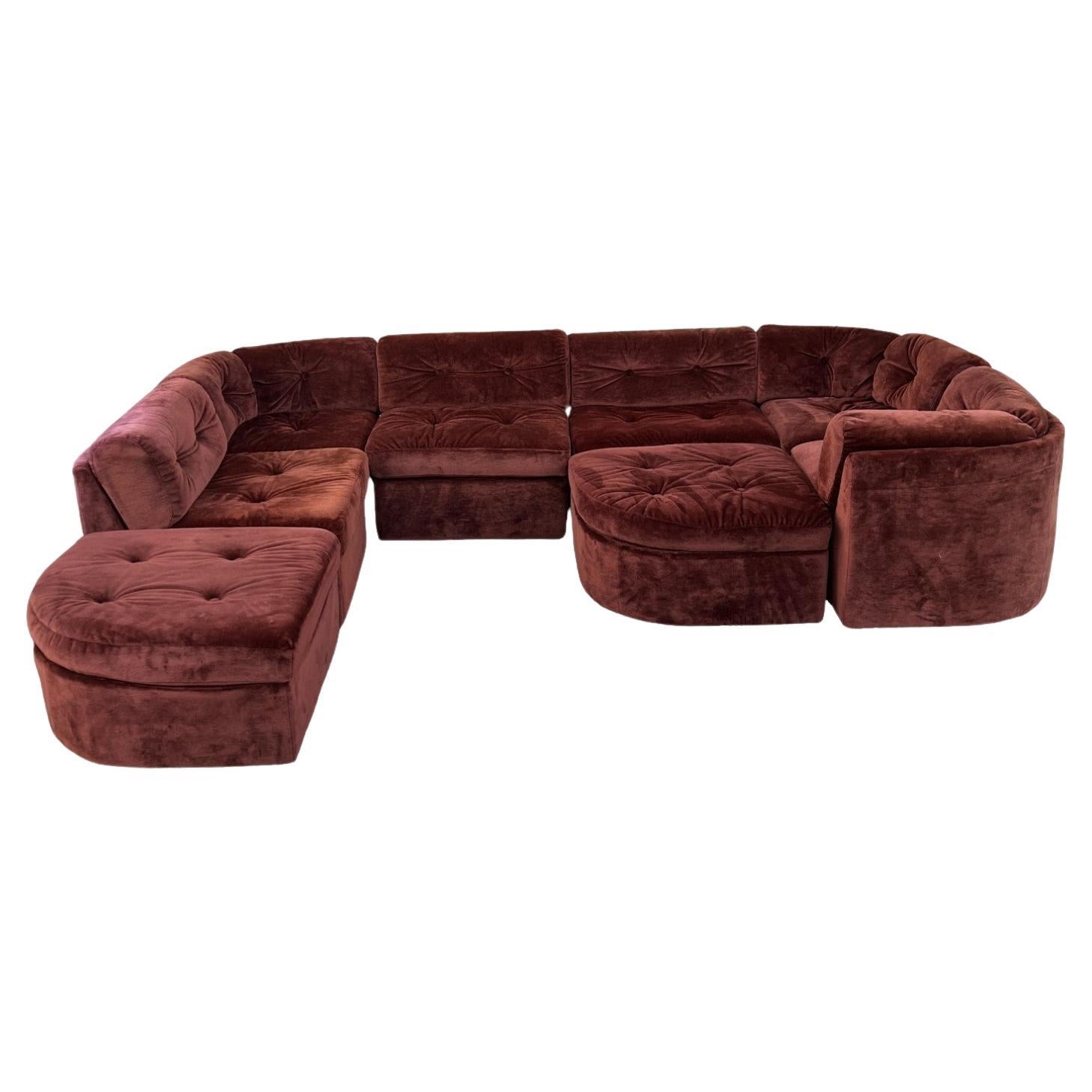 1970s Post-Modern Modular Sofa For Sale at 1stDibs