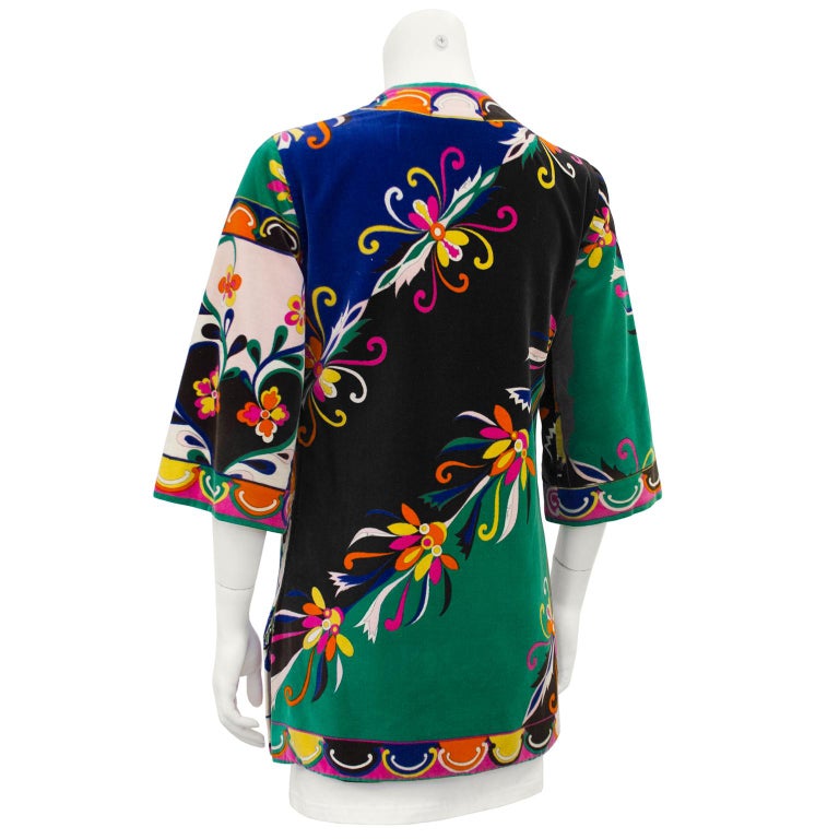 1970s Pucci Velvet Tunic at 1stDibs