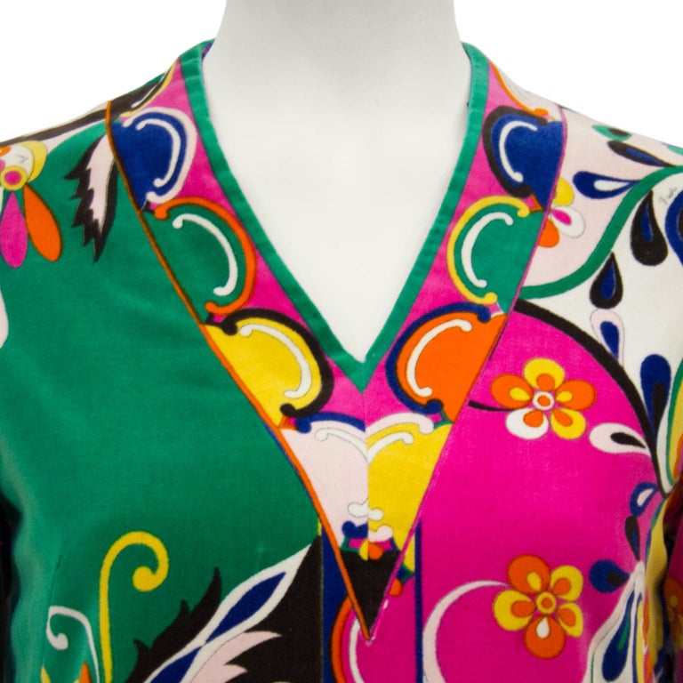 1970s Pucci Velvet Tunic at 1stDibs