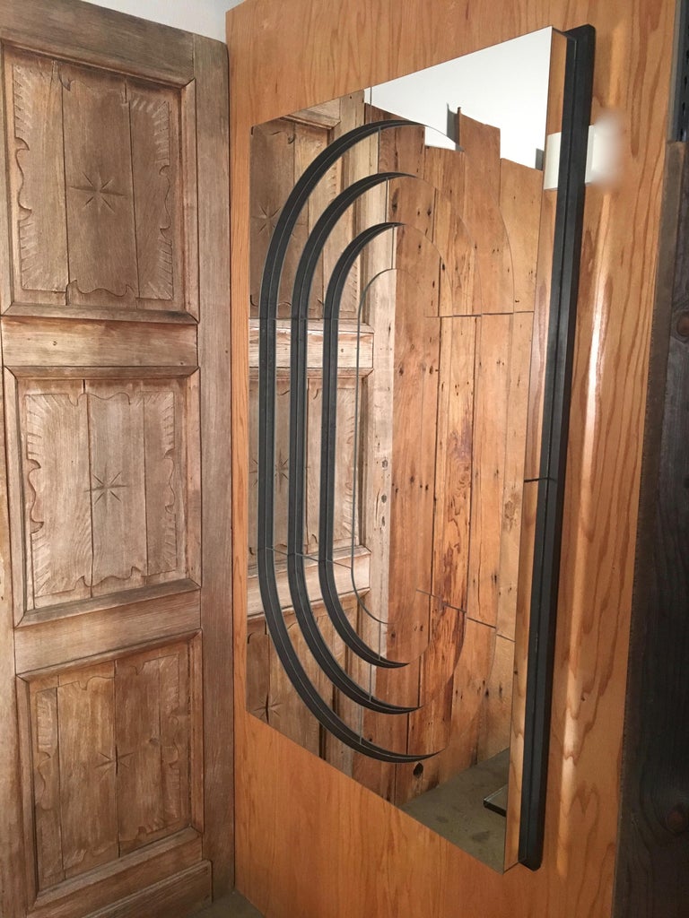 1970s Race Track Mirror For Sale at 1stdibs