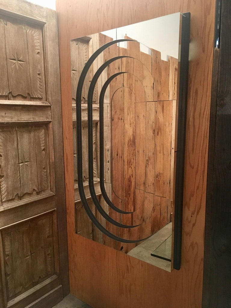 1970s Race Track Mirror at 1stDibs